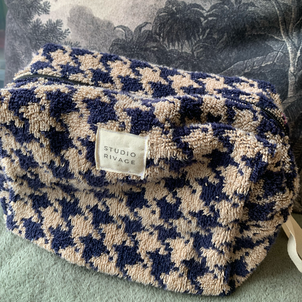 Trousse de toilette Terry Sable - Made in France - STUDIO RIVAGE